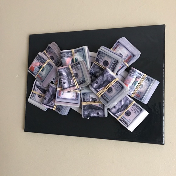 Wall Decor | 3d Money Canvas Small Medium Large | Poshmark